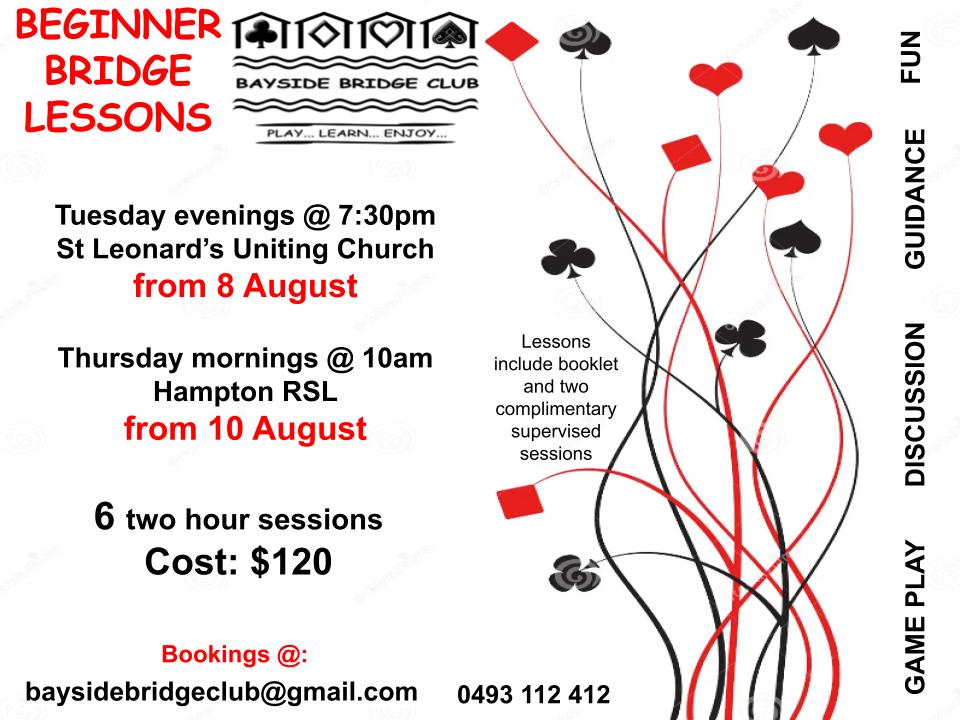 Bayside Bridge Club, Hampton, Victoria, Australia