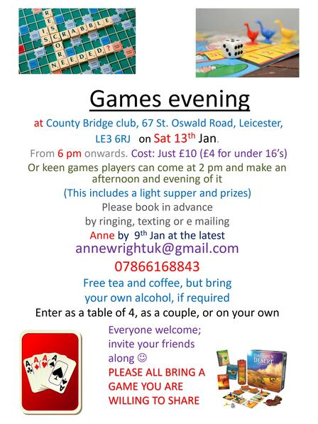 County Bridge Club (CBC), Leicester, England